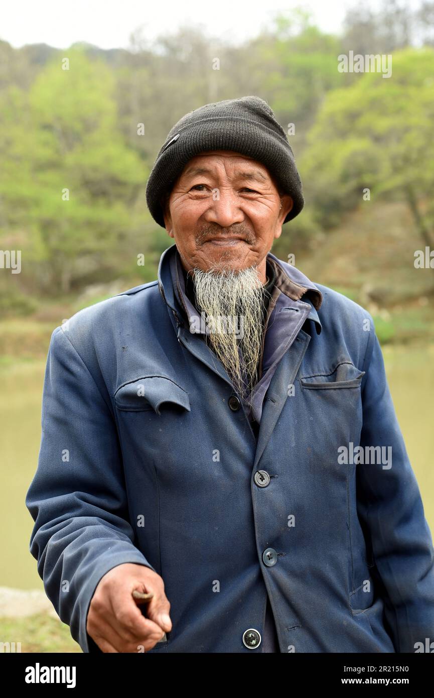 Last of the Pula - one of the oldest residents of Pi Po village reads ...