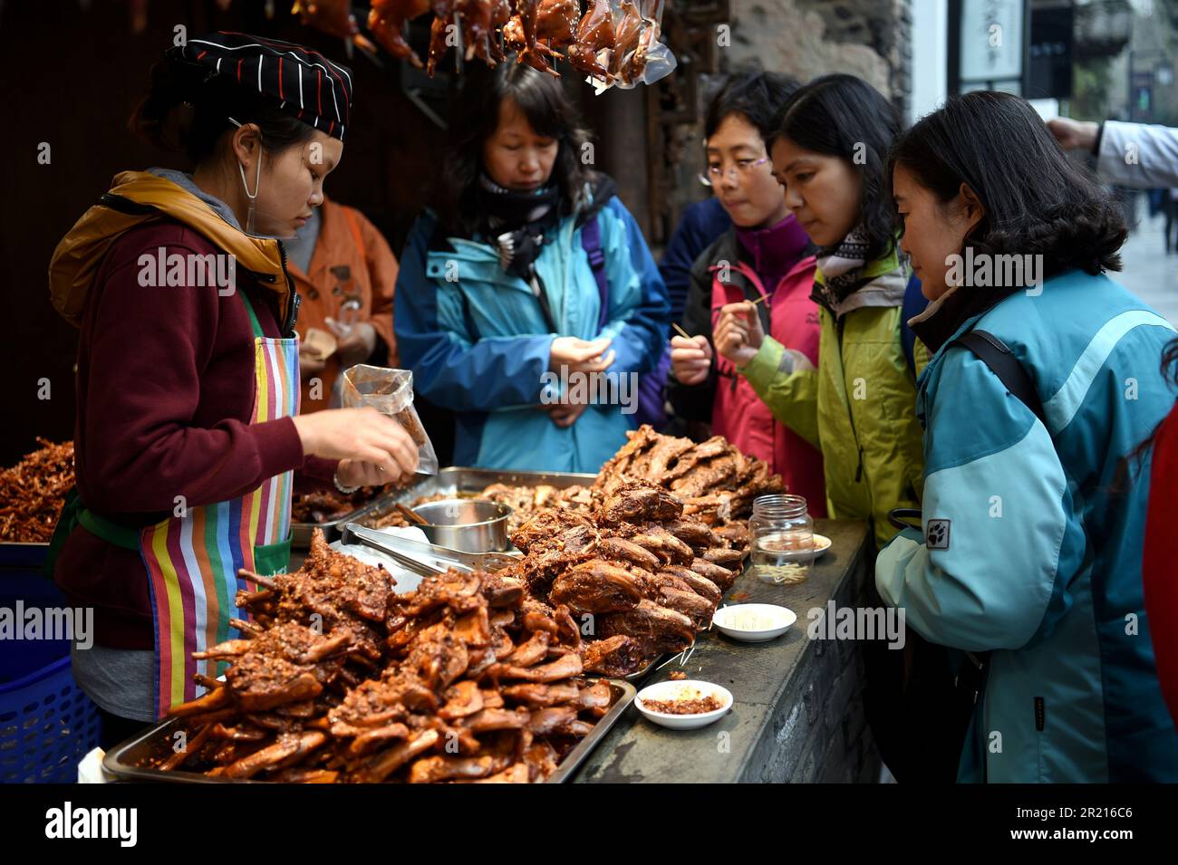 Beijing, China - Snack street in Wangfujing - The Wangfujing Night ...