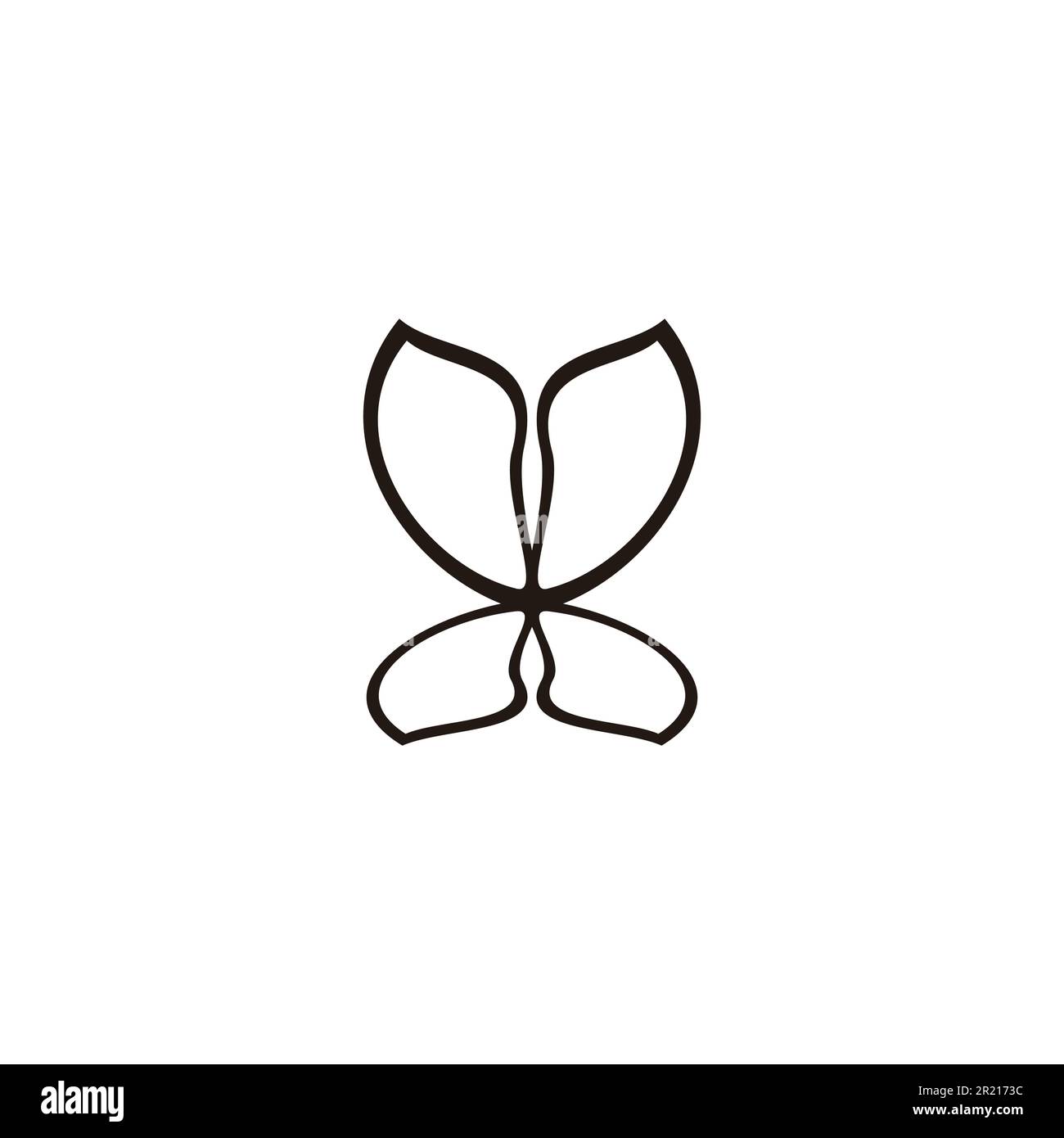 Butterfly vector simple hi-res stock photography and images - Alamy
