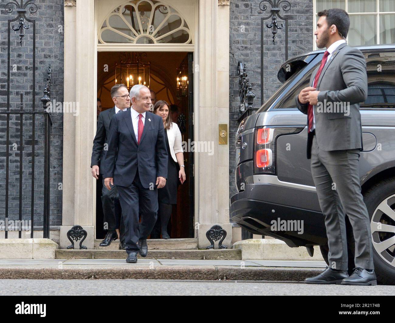 Benjamin Netanyahu, prime minister of Israel, leaves No.10 Downing ...