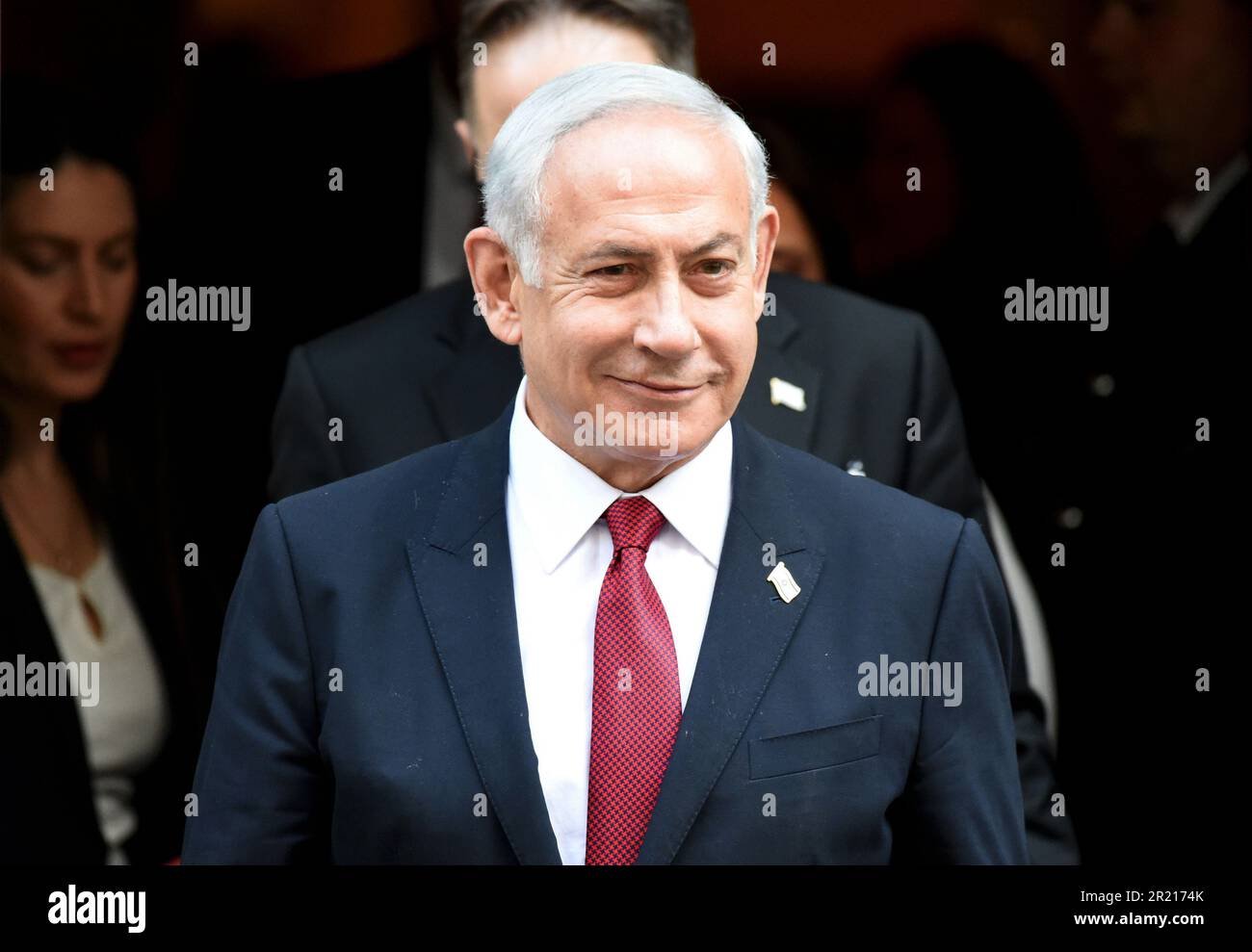 Benjamin Netanyahu, prime minister of Israel, leaves No.10 Downing ...