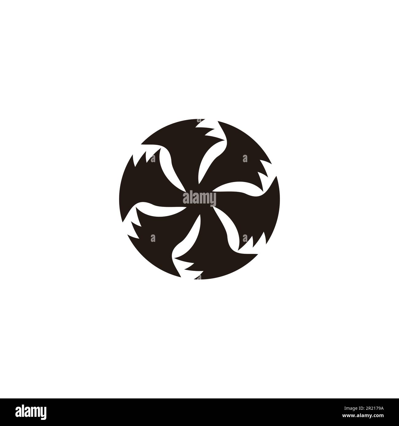 Circle, technology, rounded geometric simple symbol logo vector Stock ...