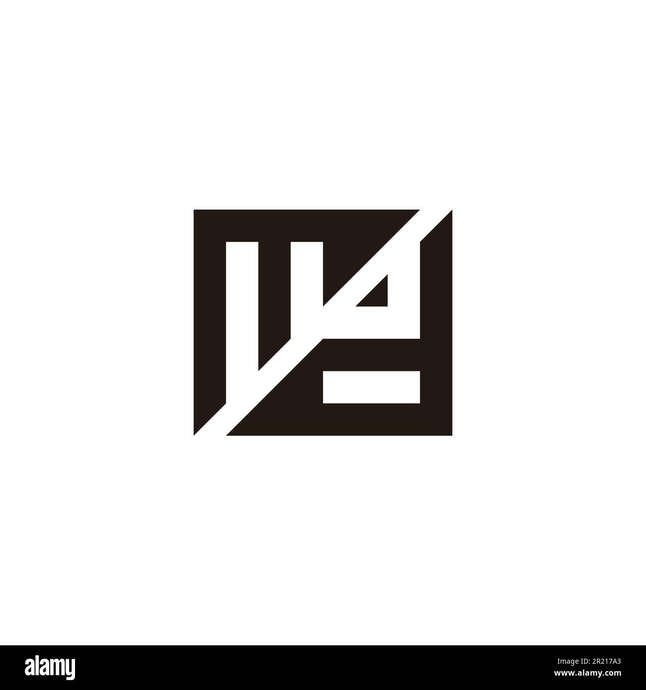 Letter w and d triangles, square geometric symbol simple logo vector Stock Vector Image & Art ...