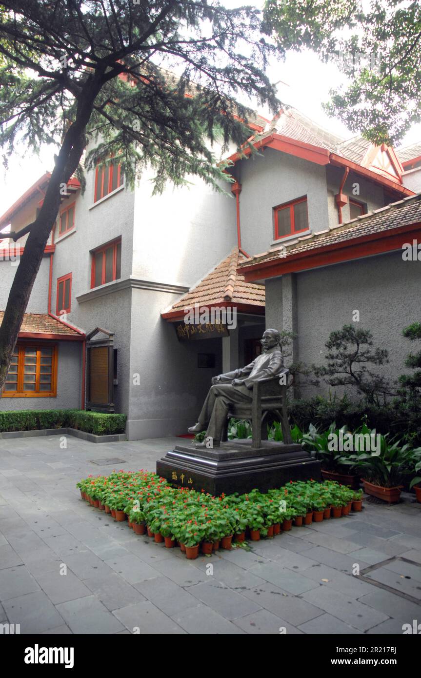 Former residence of Sun Yat-sen in Shanghai, China. Dr. Sun Yat-sen (12 ...