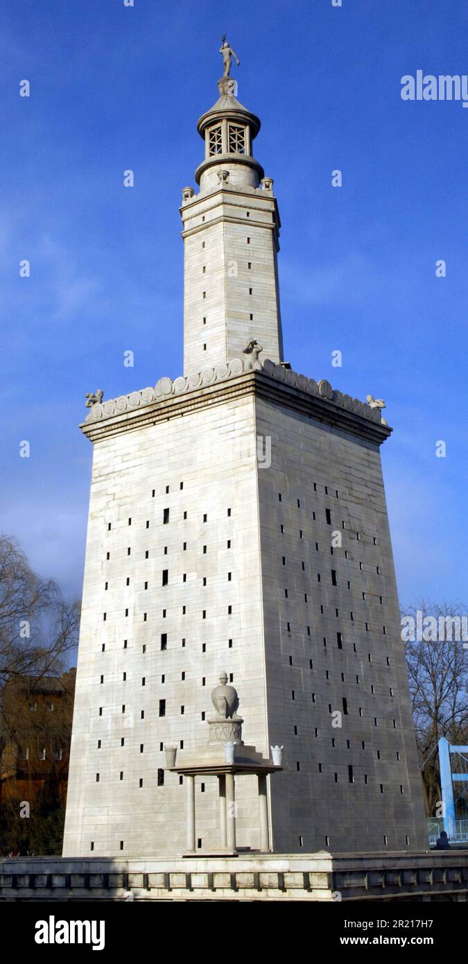 replica of the now destroyed Lighthouse of Alexandria, also known as ...