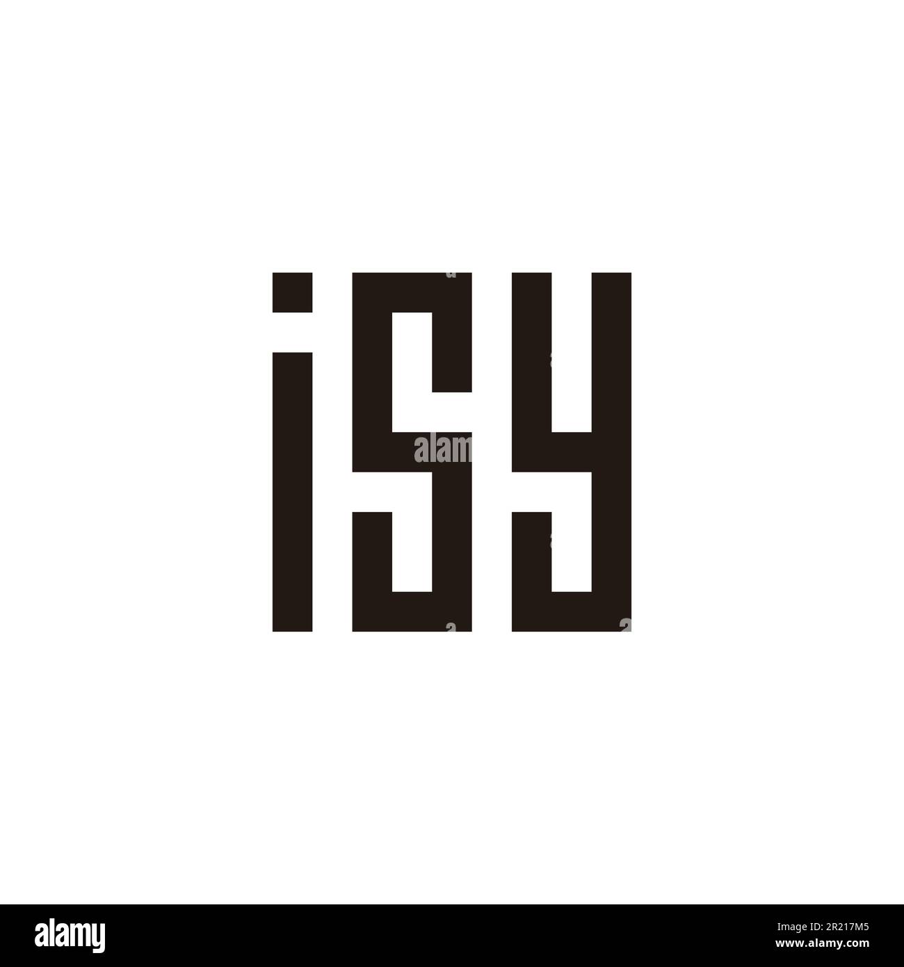 Isy logo design hi-res stock photography and images - Alamy