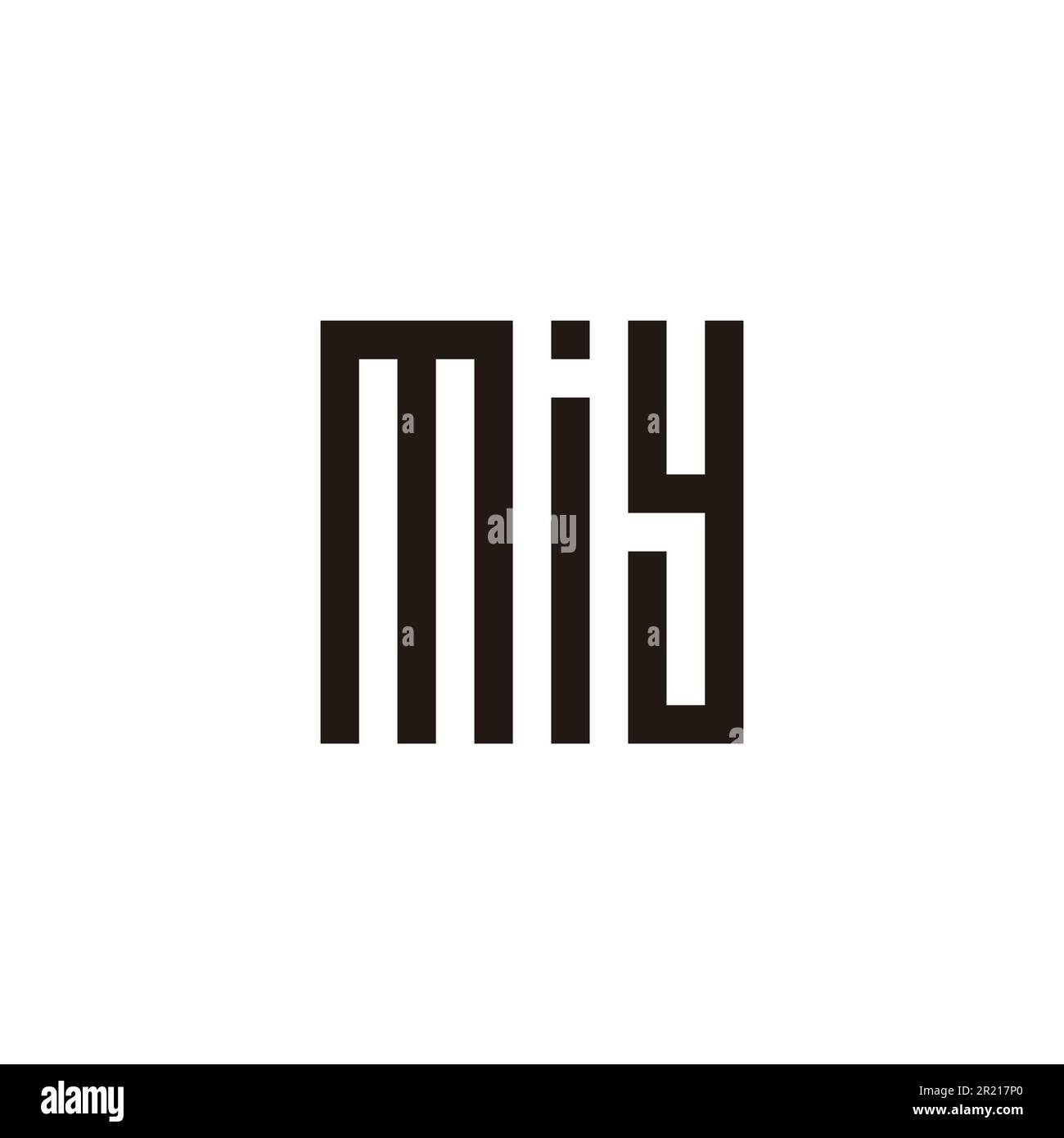Miy logo design Stock Vector Images - Alamy
