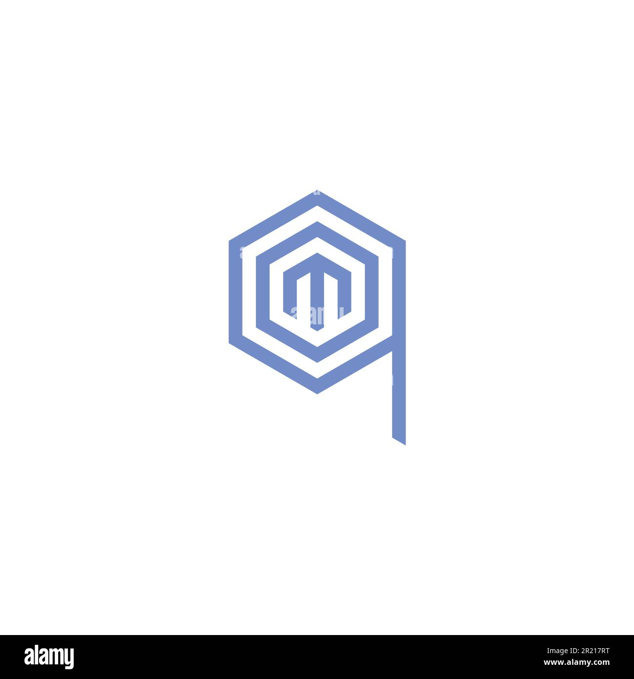 Letter M, o and q hexagon line geometric symbol simple logo vector ... Letter M, o and q hexagon line geometric symbol simple logo vector ...