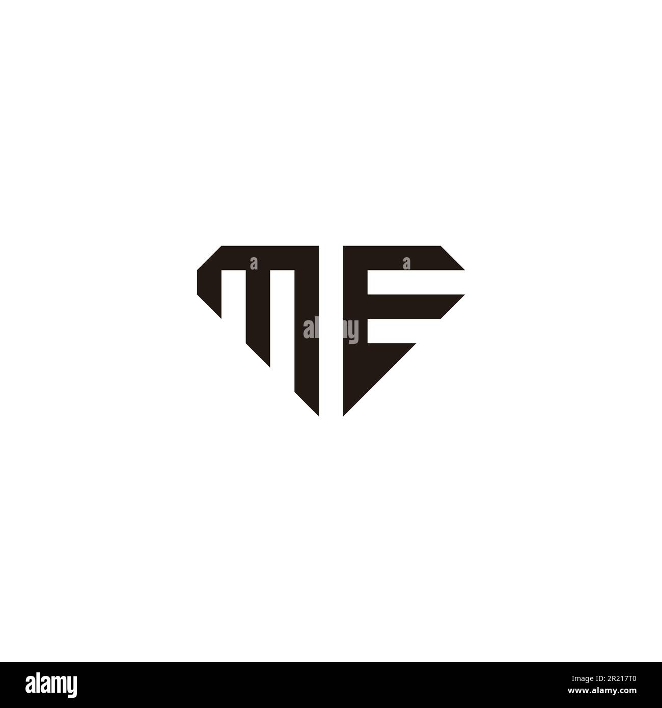 Letter ME diamond geometric symbol simple logo vector Stock Vector ...