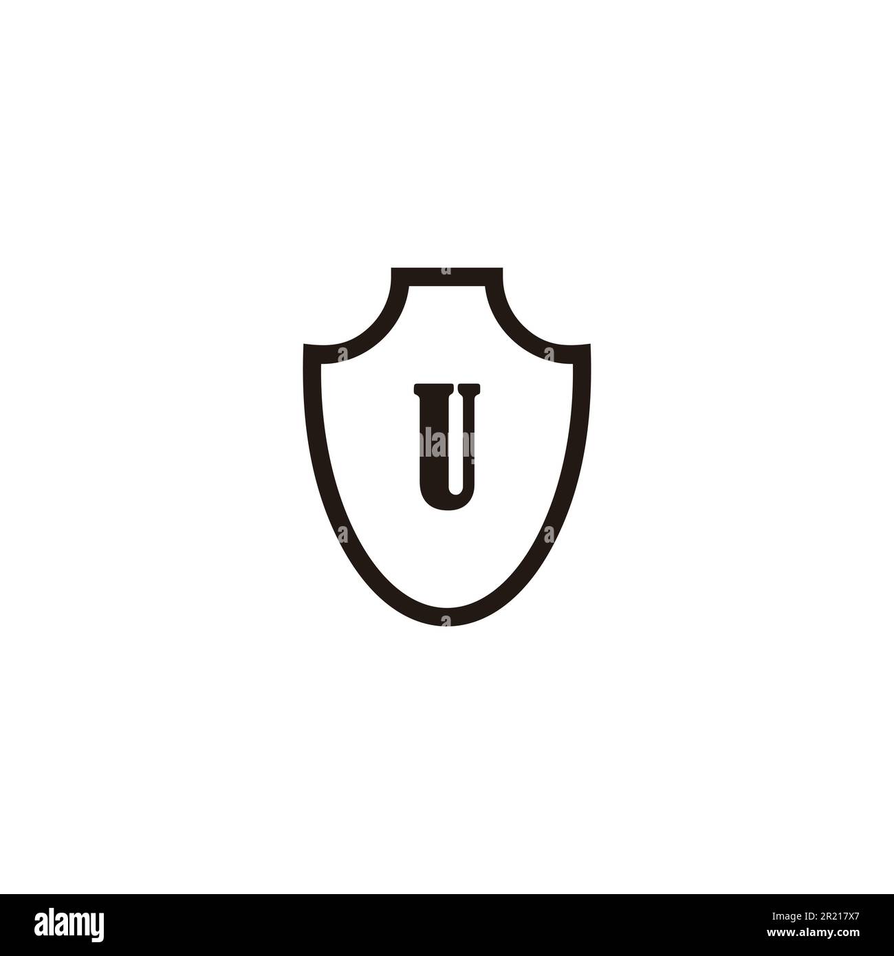 Shield letter u hi-res stock photography and images - Alamy