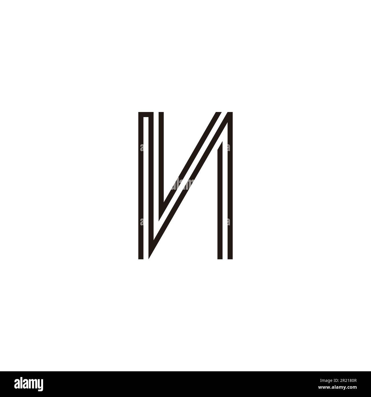 Letter M and v lines geometric symbol simple logo vector Stock Vector Image & Art - Alamy