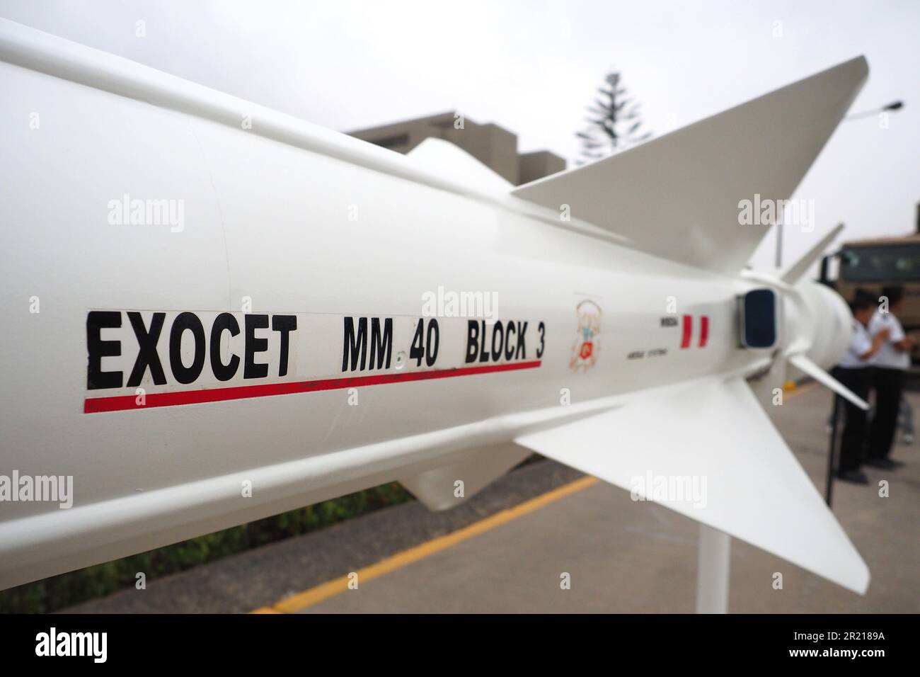 Exocet missile displayed at the 9th edition of the International ...