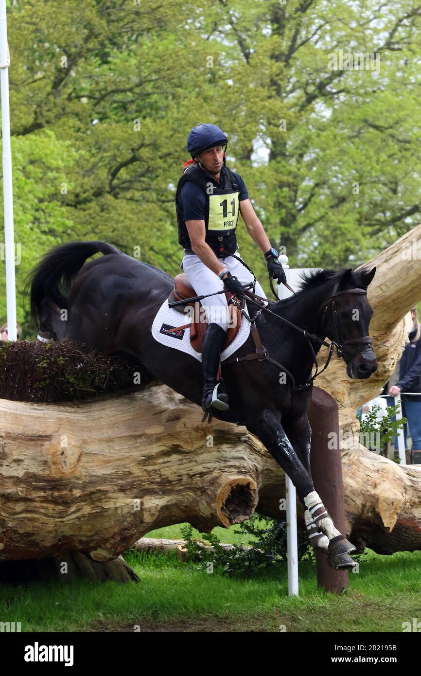 Tim Price from New Zealand riding Vitali in the Cross Country at Badminton Horse Trials 2023 ...