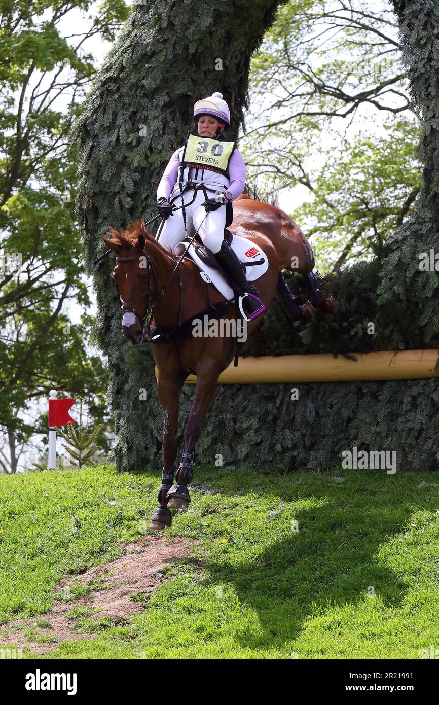 Gemma Stevens from Great Britain riding Jalapeno in the Cross Country ...