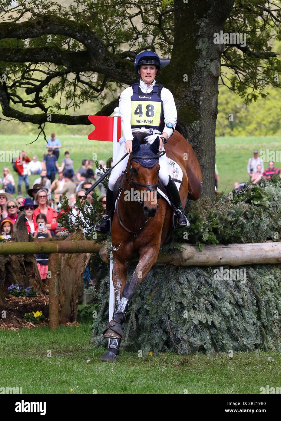 Tom McEwen from Great Britain riding Toledo De Kerser in the Cross ...