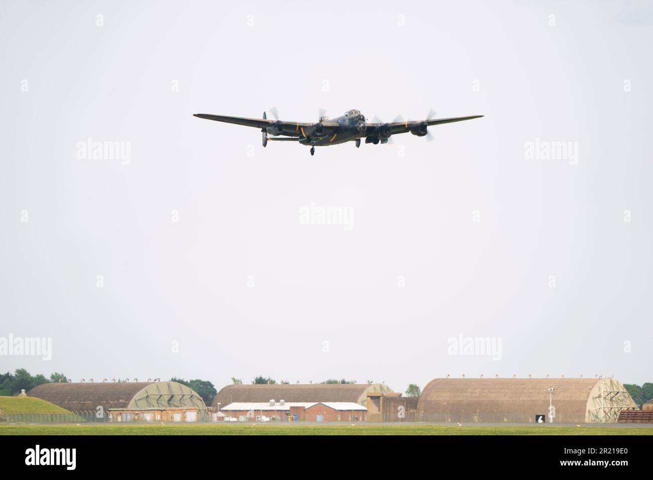 The UK's only airworthy Lancaster bomber, PA474, takes off from her ...