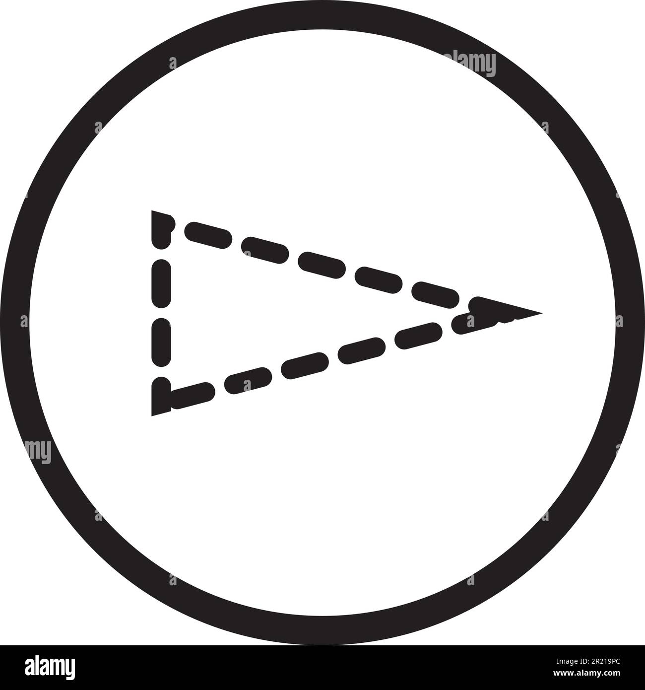 Arrow vector sign in circle Highway or speed track warning bend ...