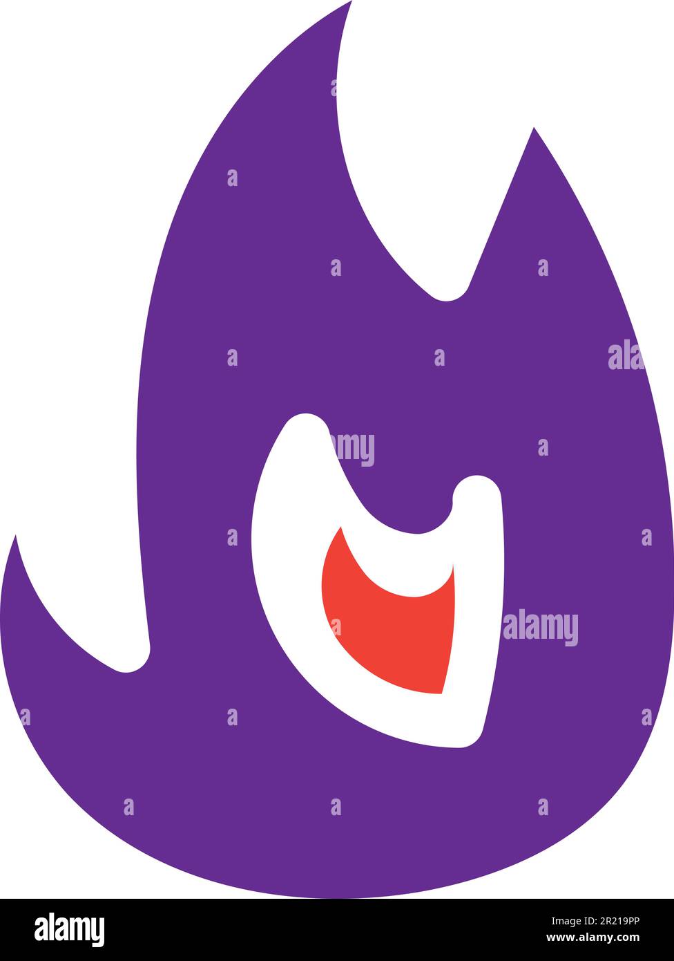 Burning flame for make lab experiment icon vector. Burn fire for ...