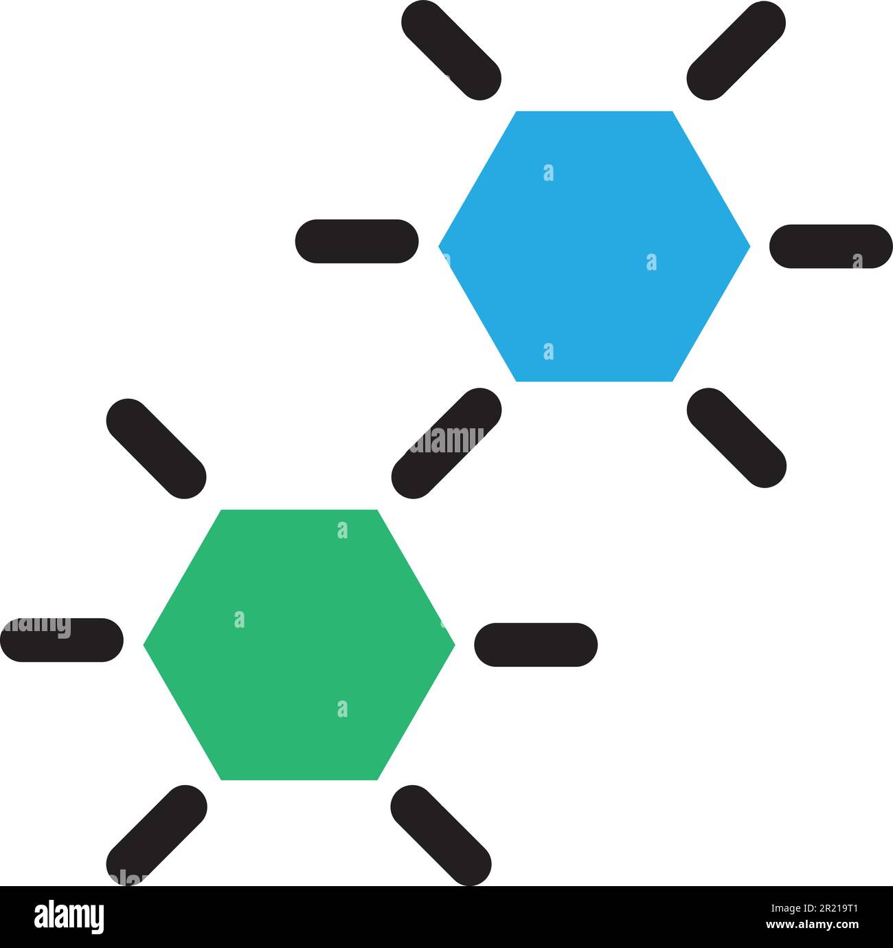 Chemical formula element lab test icon vector. Chemistry science ...