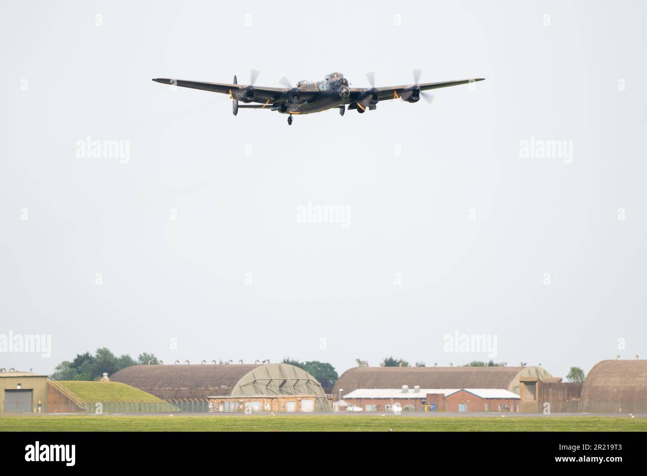 The UK's only airworthy Lancaster bomber, PA474, takes off from her ...