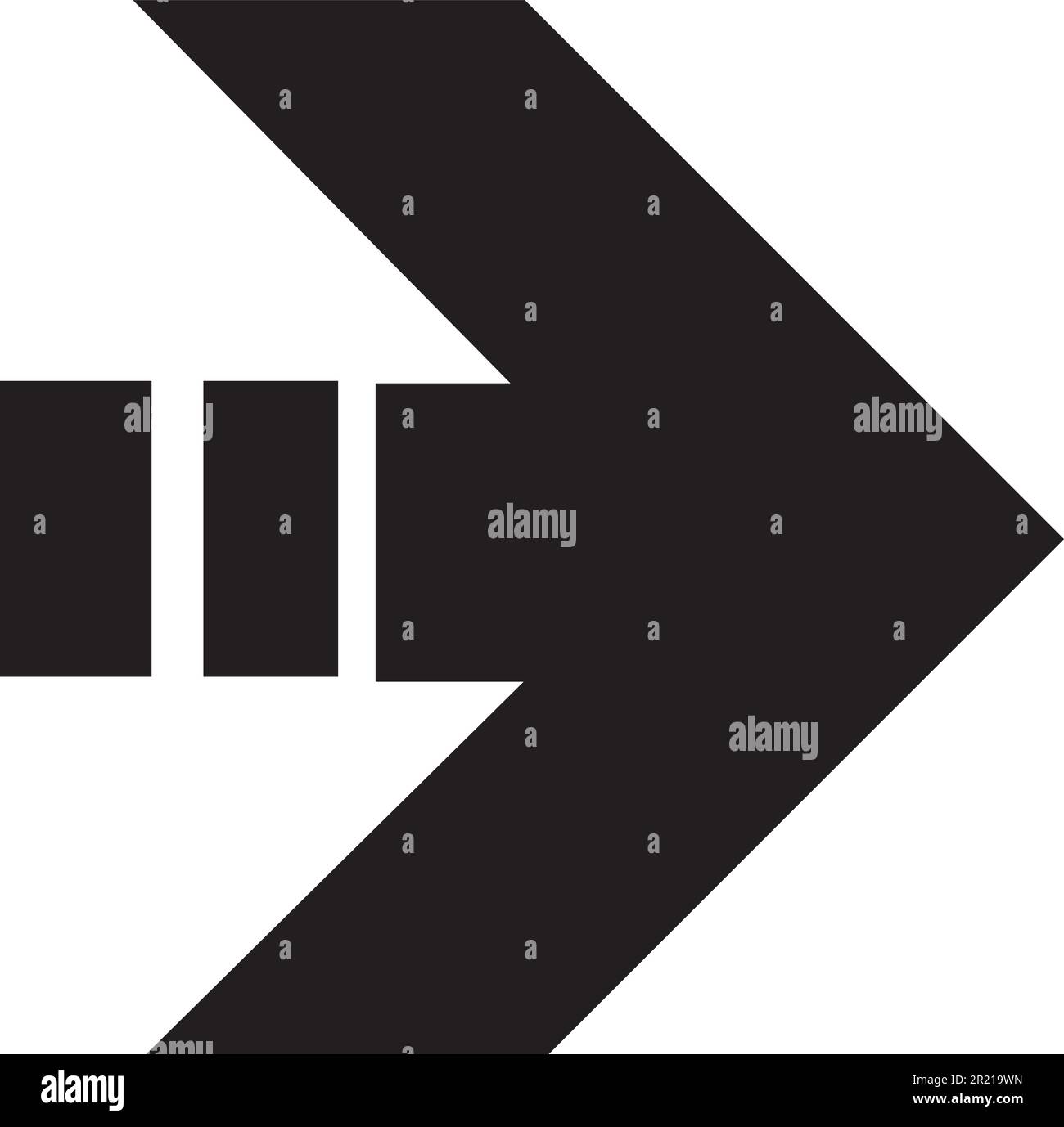 Arrow Computer Black Button Showing Way Vector Interface Navigation Pointer Orientation Solid