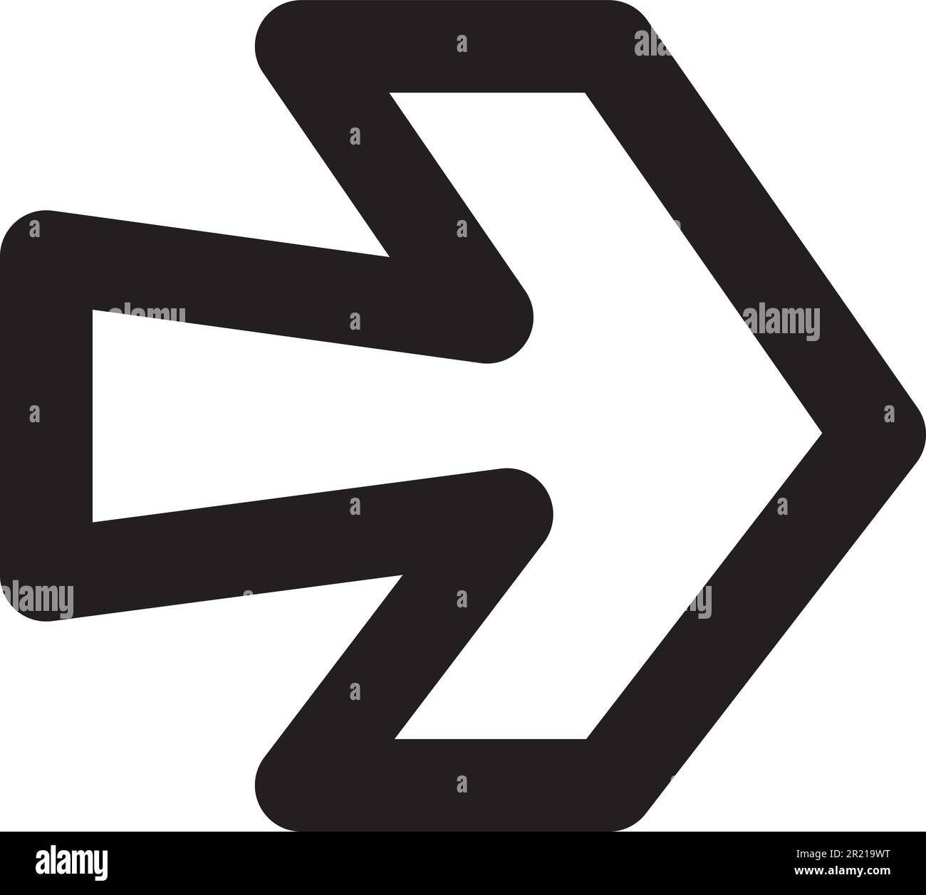 Arrow computer black button showing way vector. Interface navigation ...