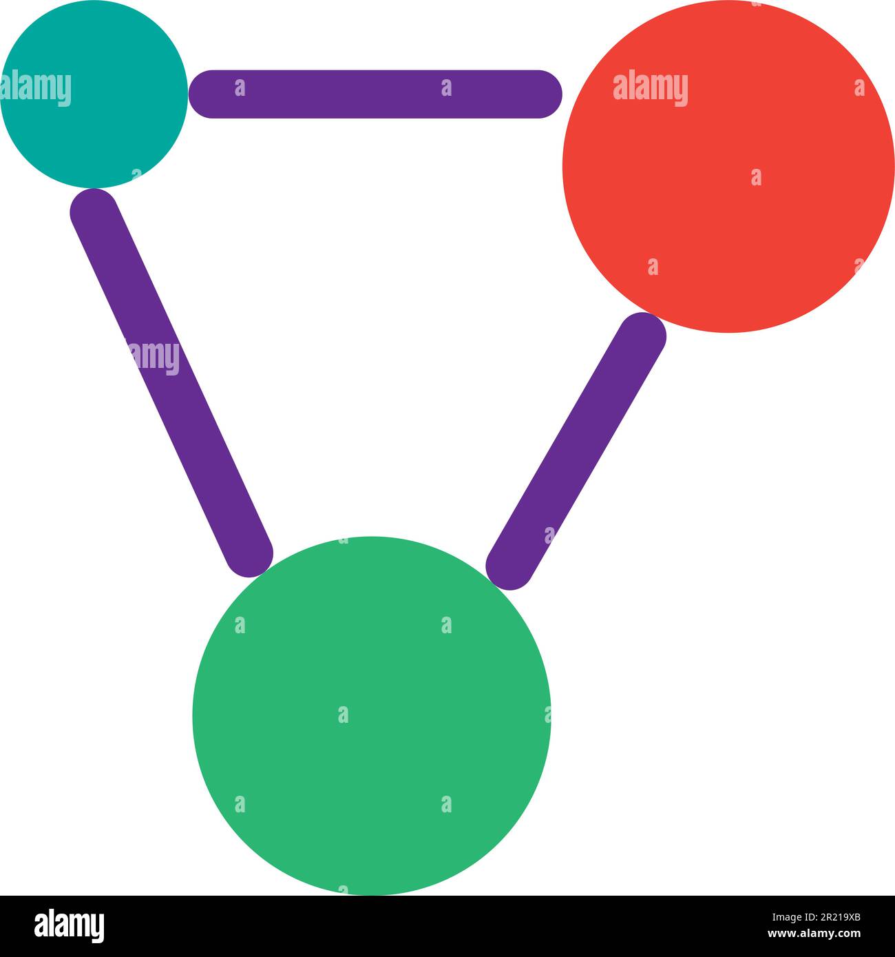 Molecular biology or chemical compound icon vector. Microbiology or ...