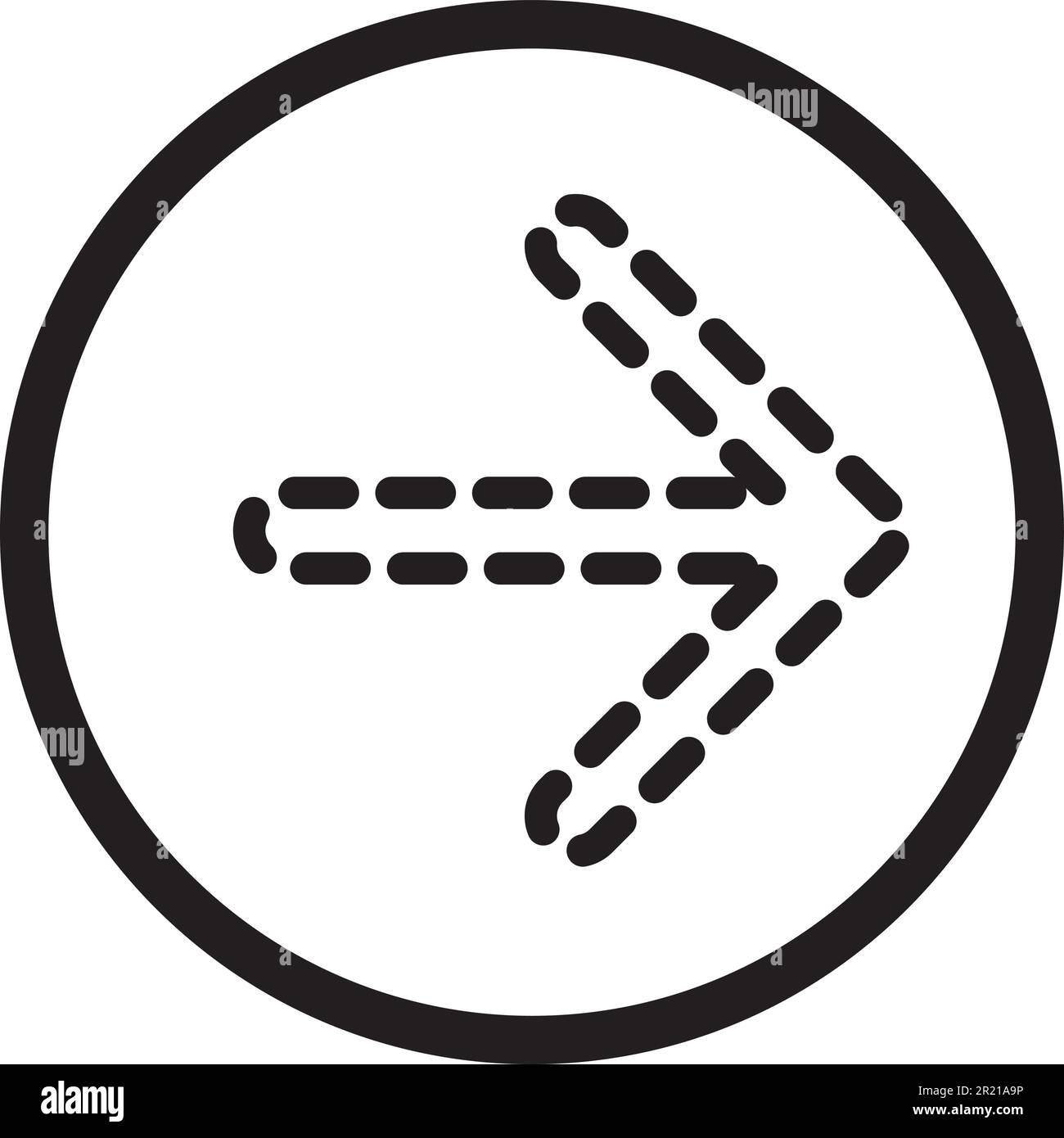 Arrow vector sign in circle Highway or speed track warning bend ...