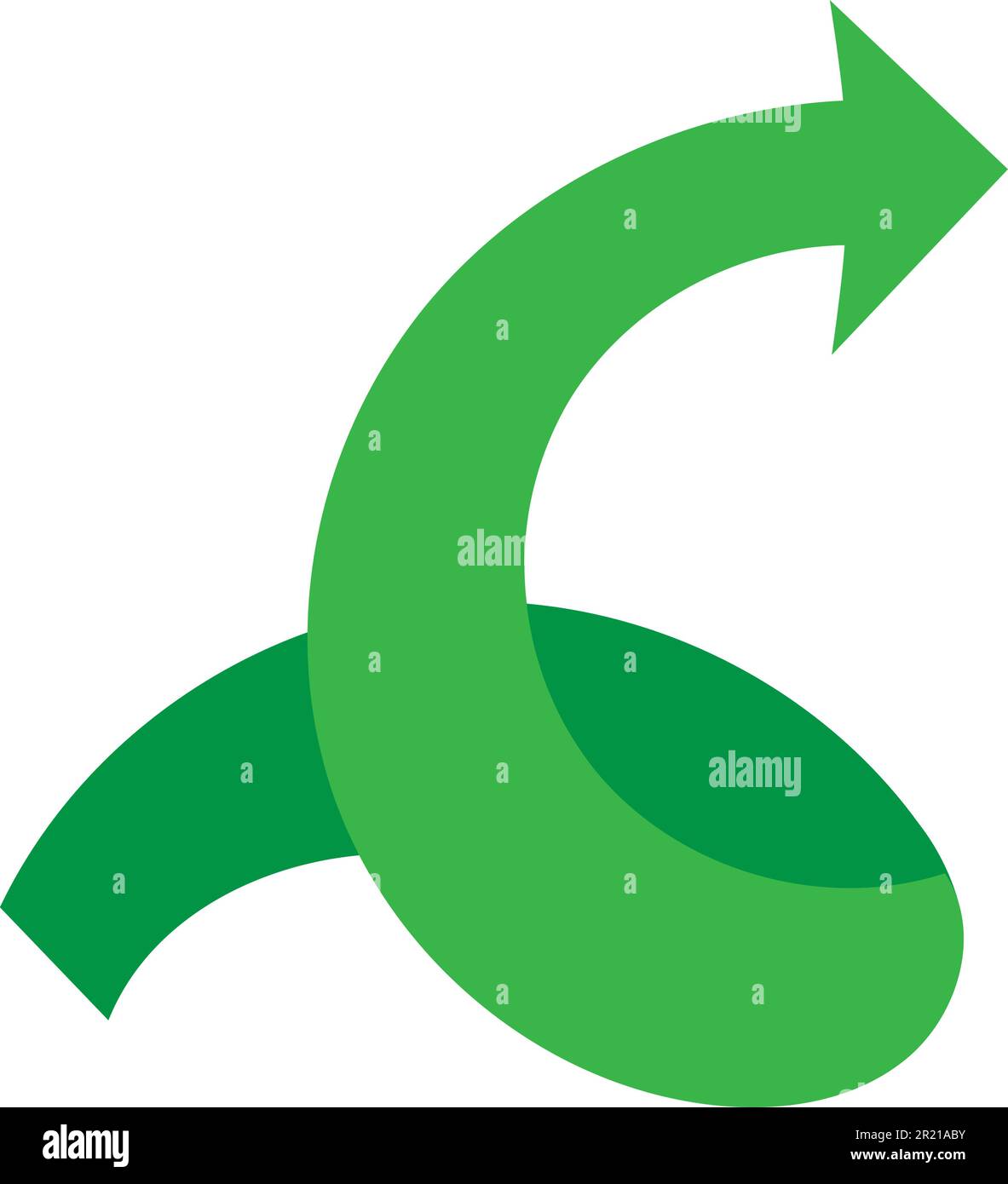 Showing curved arrow pointing Cut Out Stock Images & Pictures - Alamy