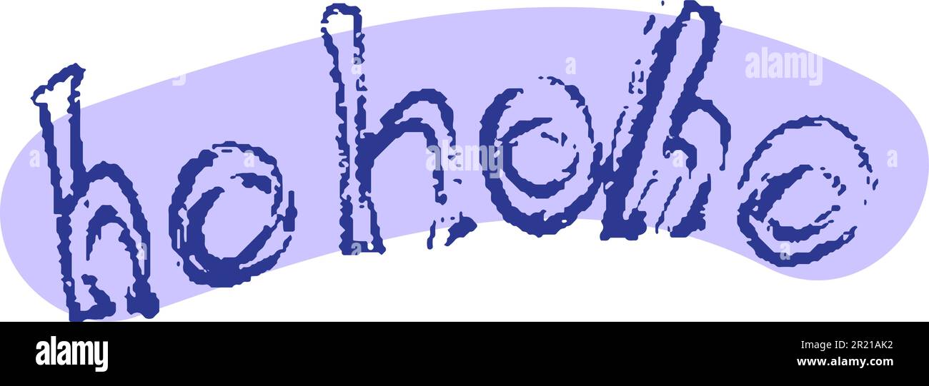 Merry christmas Ho Ho Ho calligraphy quote text vector. Seasonal snowy weather and xmas holiday ...