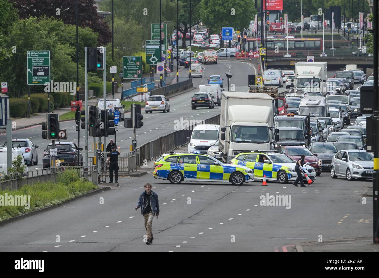 Belgrave Middleway, Birmingham, 16th May 2023 - A man has died after he ...
