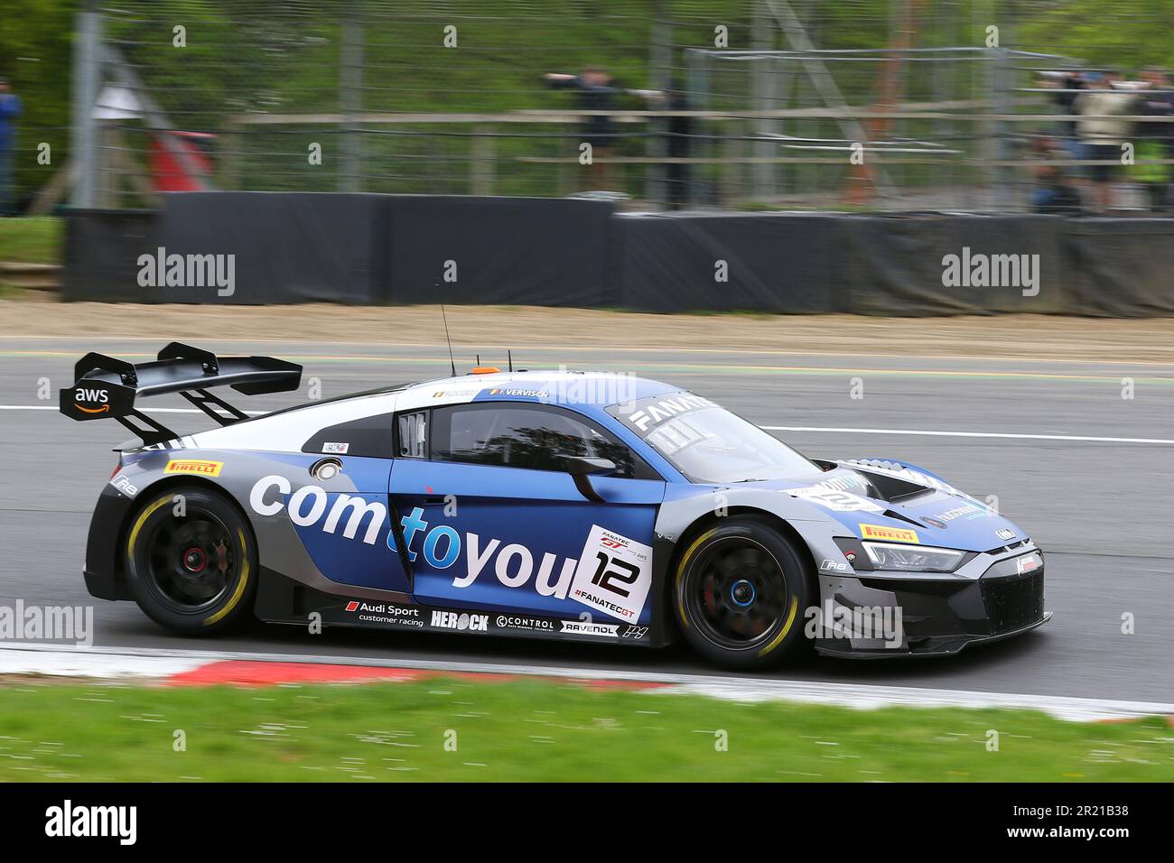 Nicolas Baert - ComToYou Racing - driving Audi R8 LMS evo II GT3 number 12 in the 2023 GT World ...