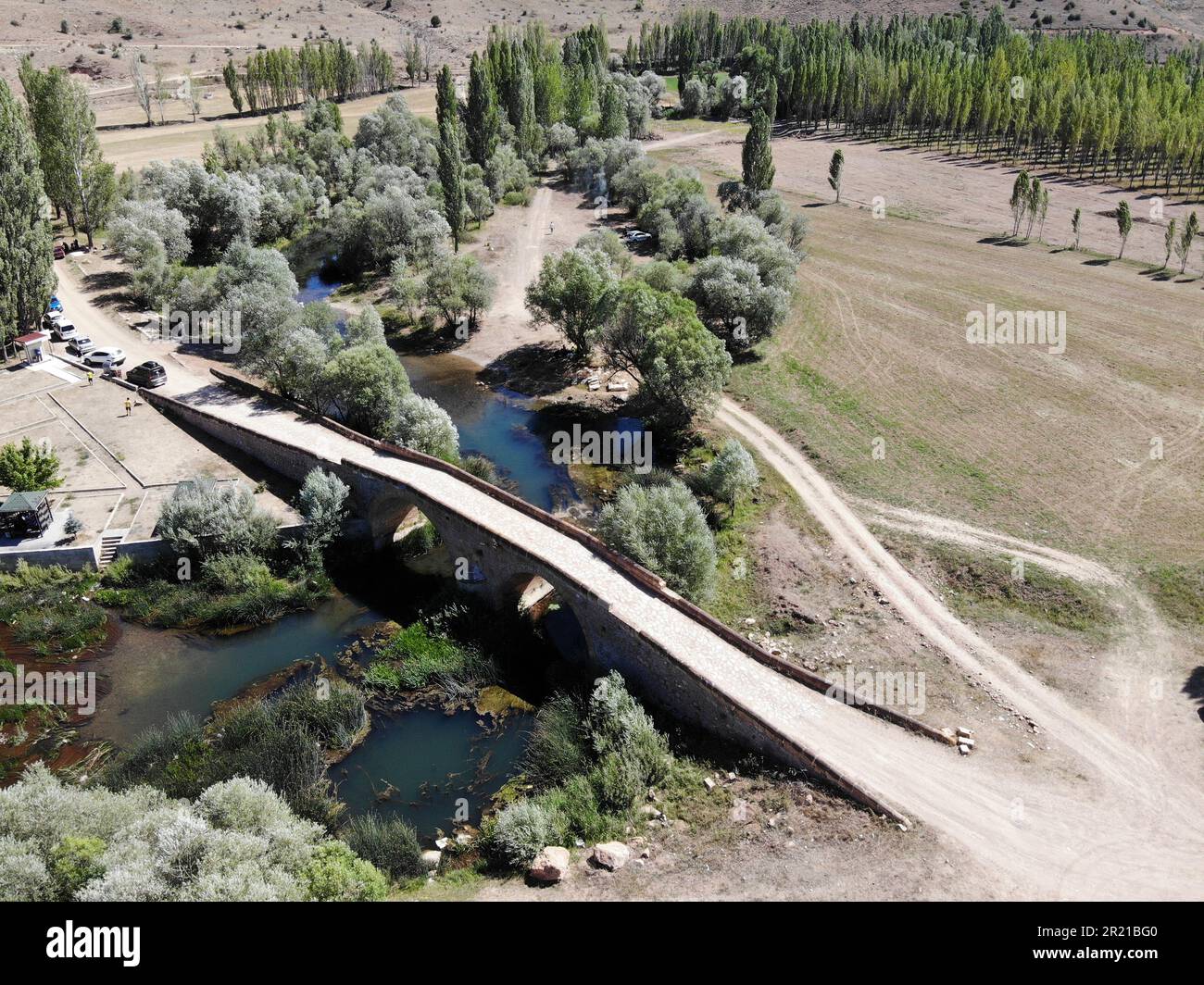 Korgan Bridge, located in Bayburt, Turkey, was built during the Seljuk ...