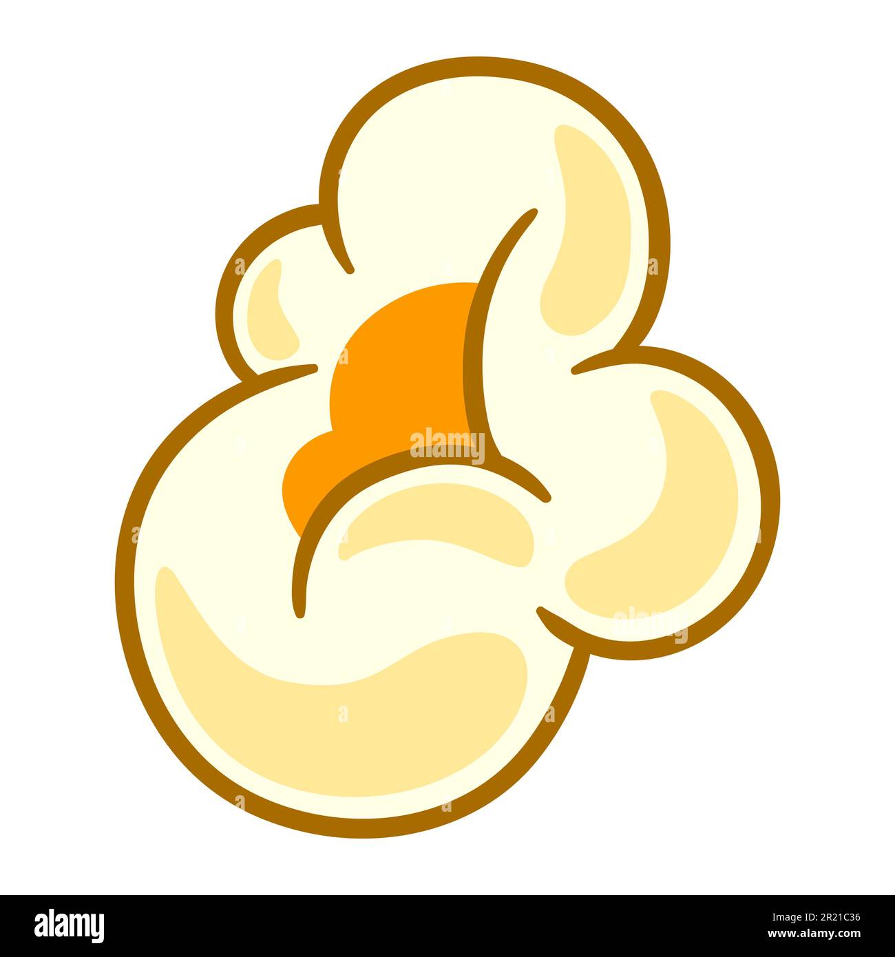 Illustration of popcorn. Image of snack food in cartoon style Stock ...