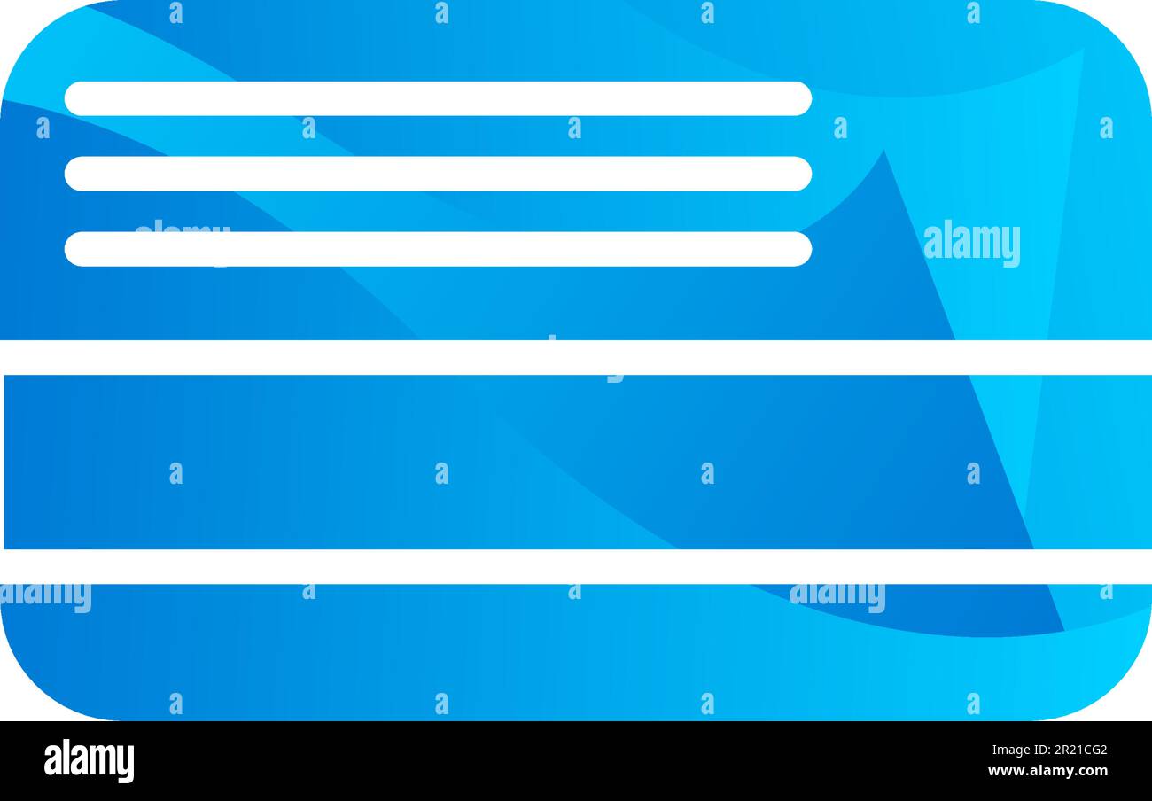 Bank card for paying with pos terminal icon vector. Plastic accessory ...