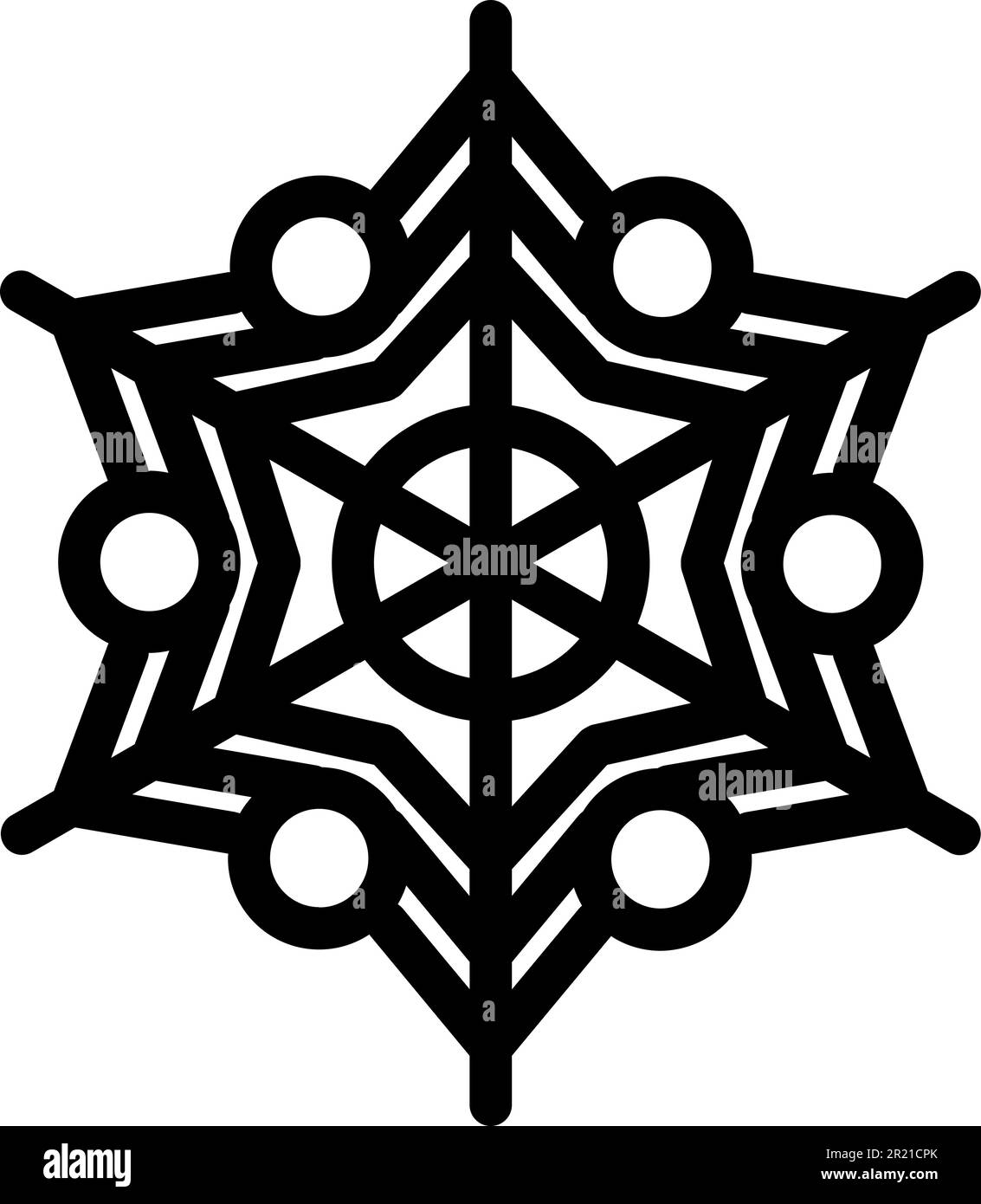 Snowflake winter season decoration sign vector. Flake of snow crystal ...