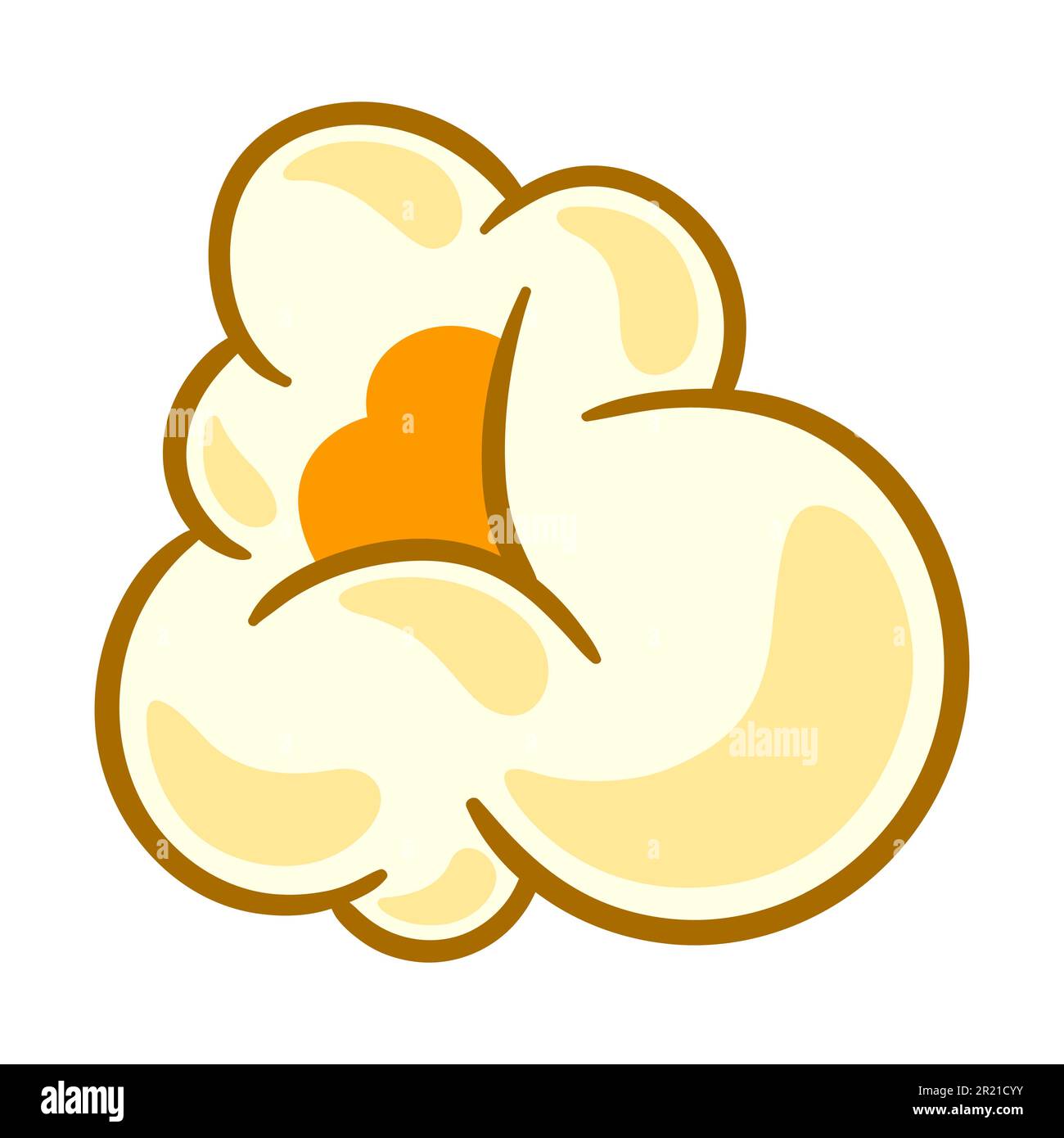 Illustration of popcorn. Image of snack food in cartoon style Stock ...