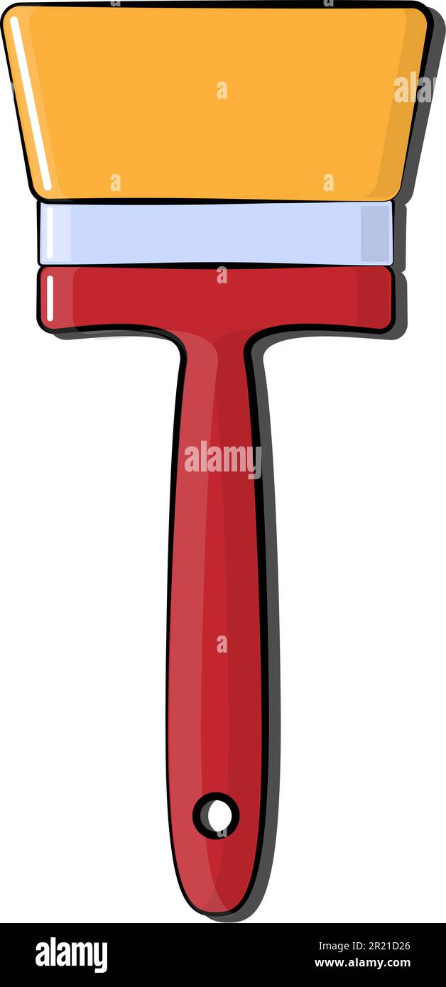 Yellow building brush walls Stock Vector Images - Alamy