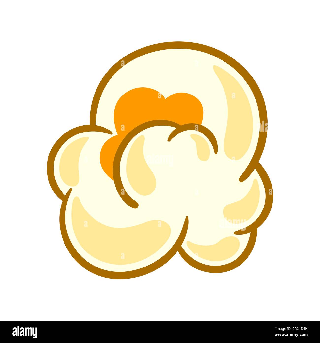 Illustration of popcorn. Image of snack food in cartoon style Stock ...