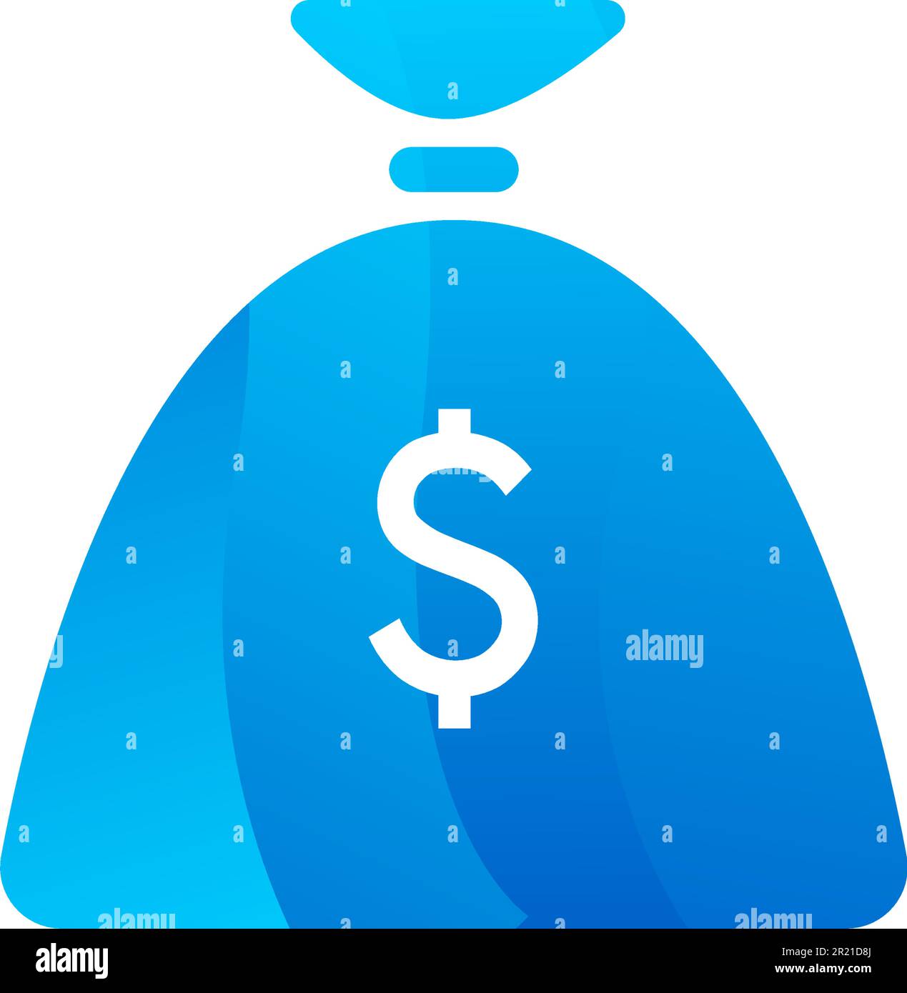 Money bag for carry coins or banknotes icon vector. Packaging for ...