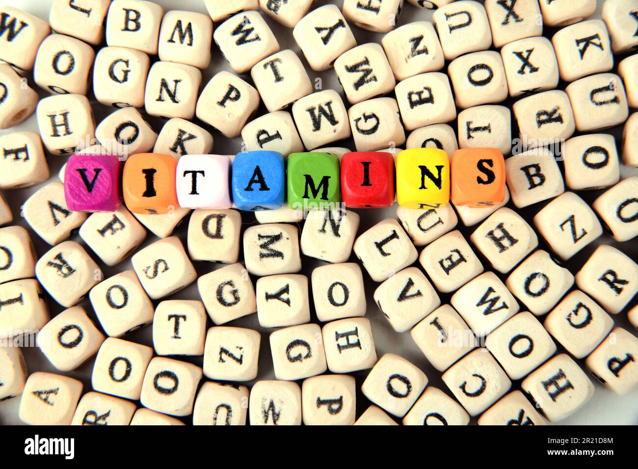 Vitamins alphabet letters hi-res stock photography and images - Alamy