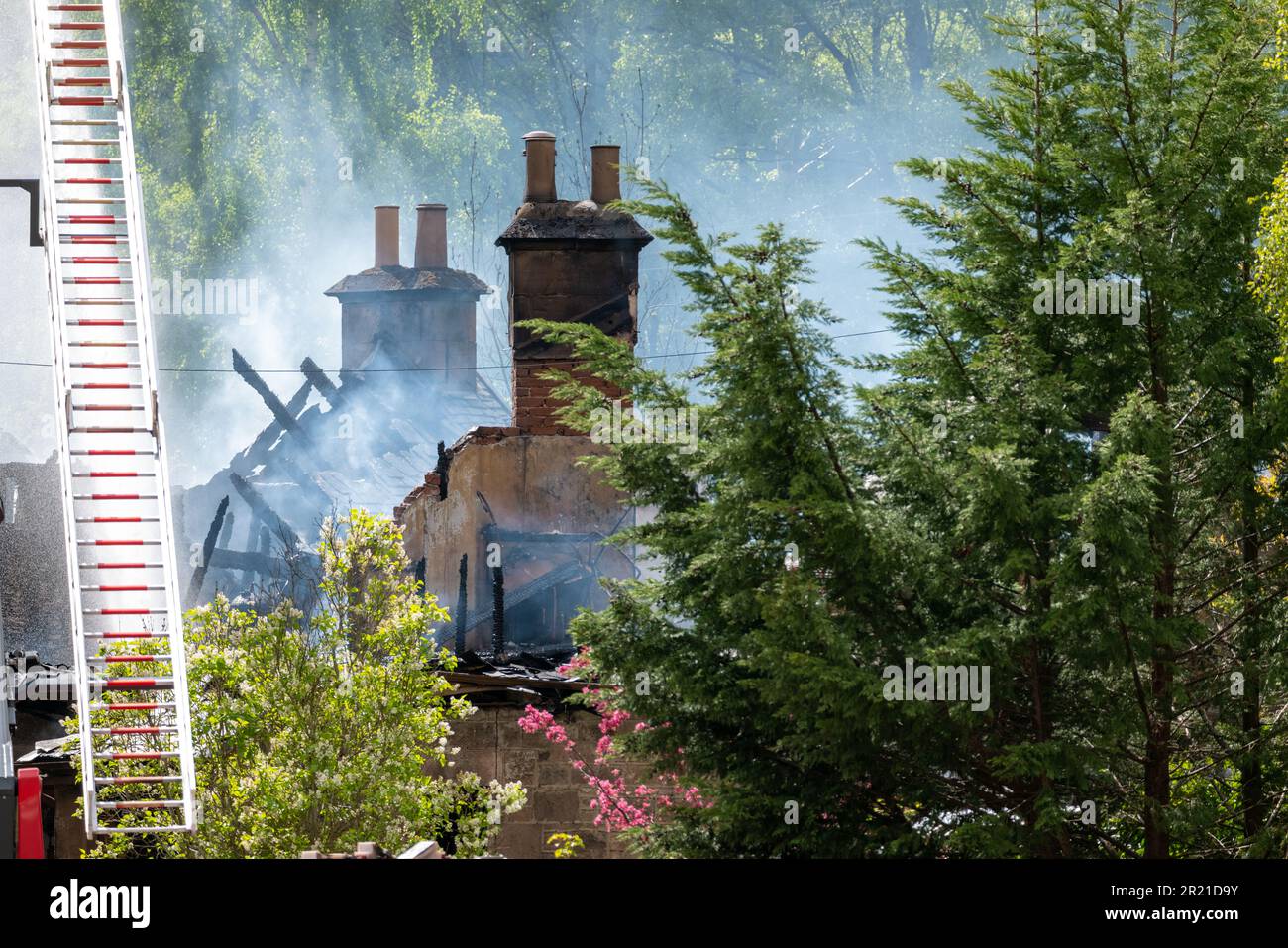 15 May 2023. Station House,Orton,Moray,Scotland. This show the SFRS ...