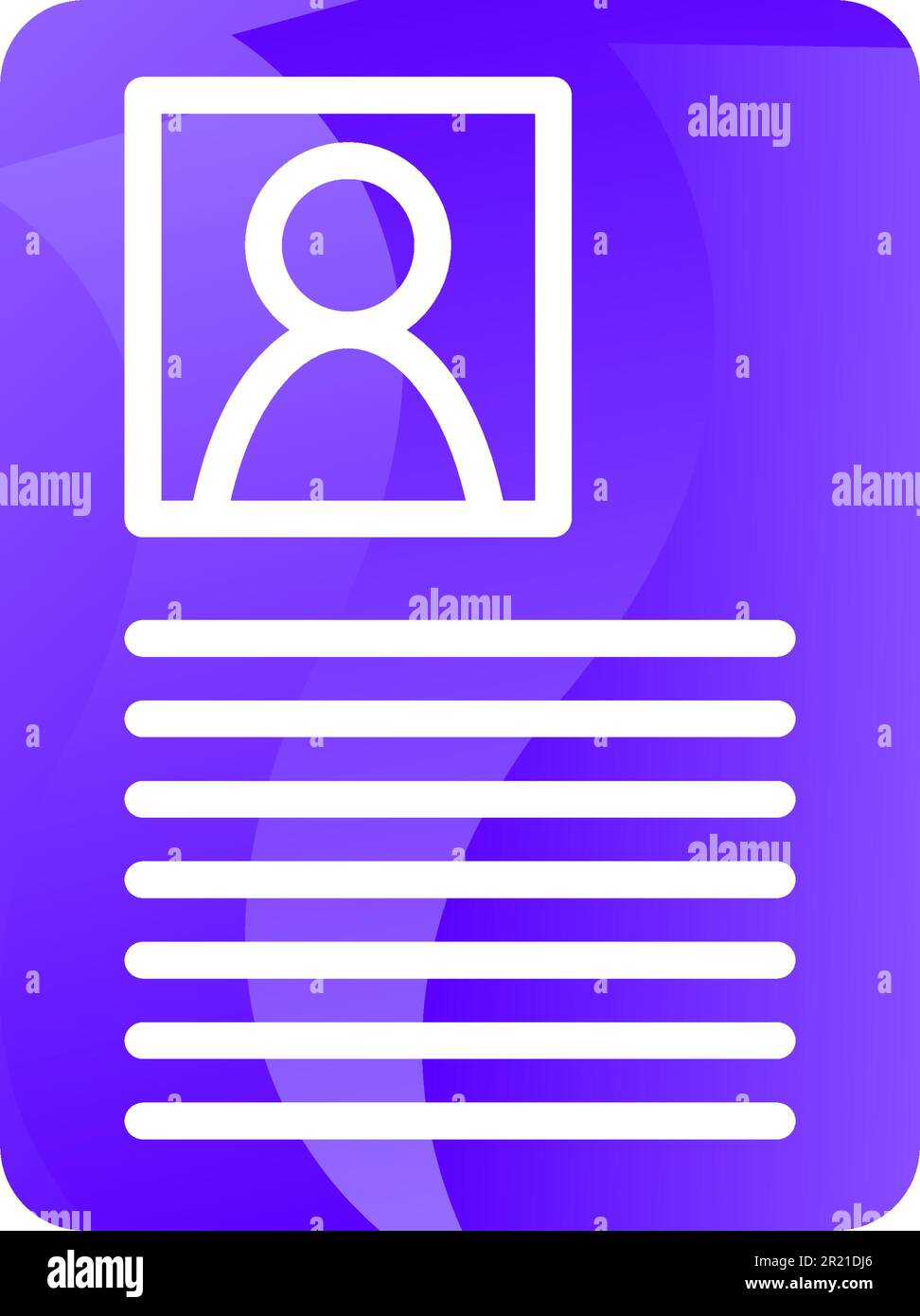 Document employee manager profile icon vector. Cv curriculum vitae ...