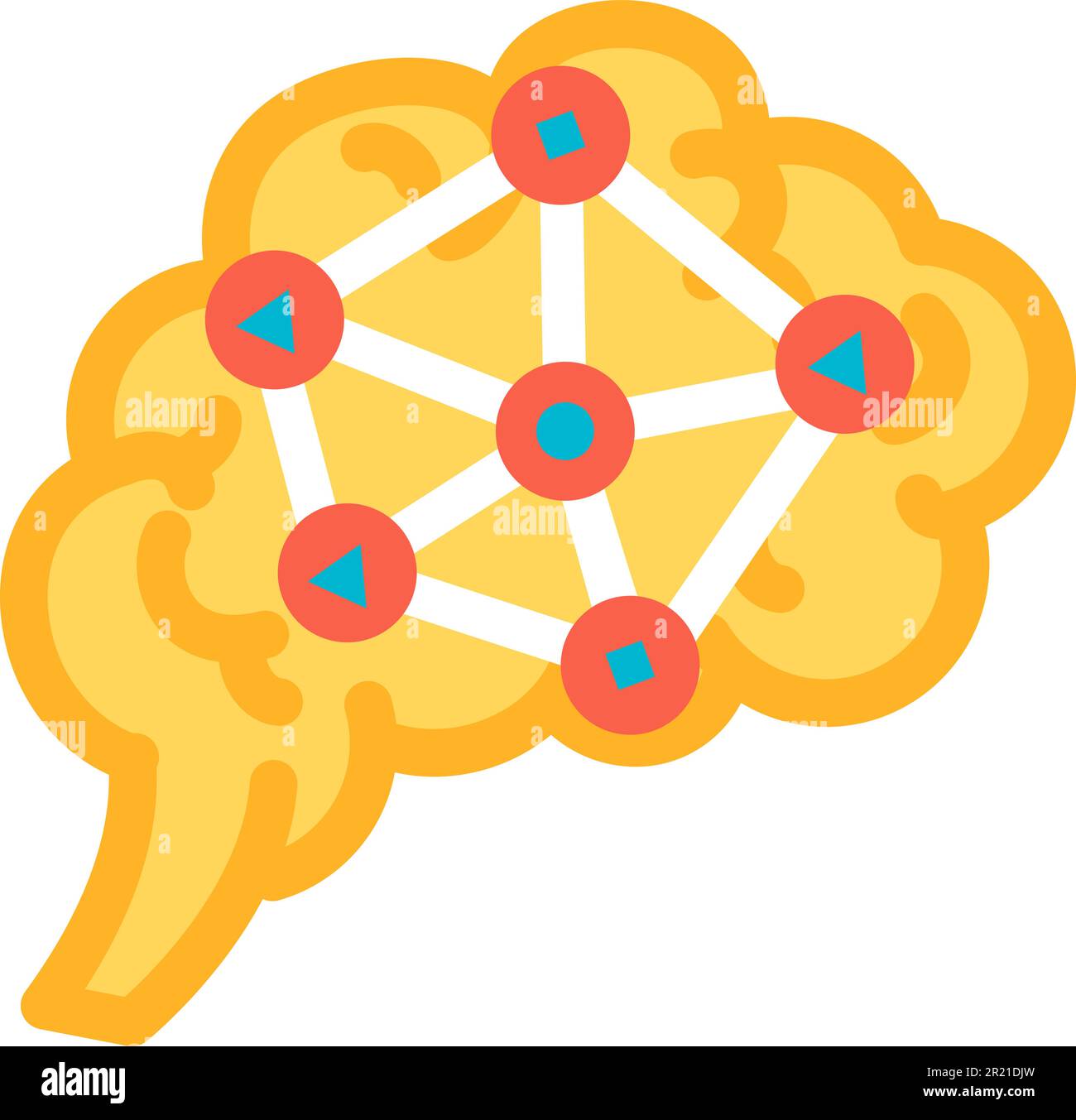 Function analysis and logic of brain icon vector. Mind analytics and ...