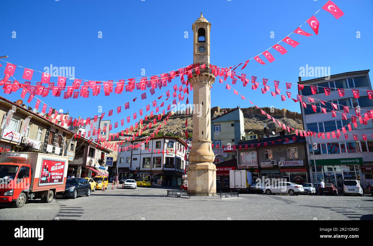 Bayburt Clock Tower in Turkey Stock Photo - Alamy
