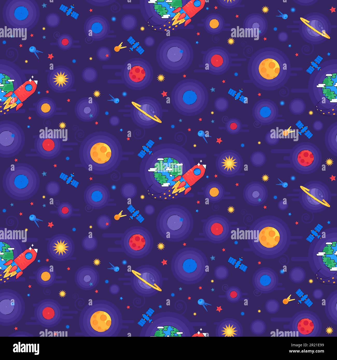 In cosmos space flying rocket spacecraft vector. Cosmic shuttle and ...