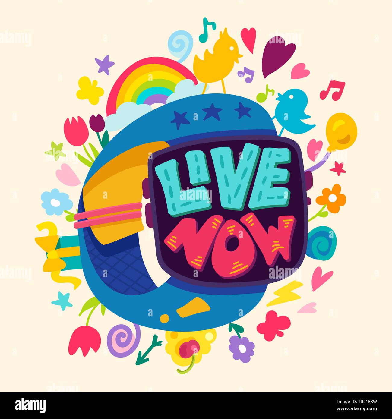 Live now creative inspirational lettering vector. Motivate phrase ...