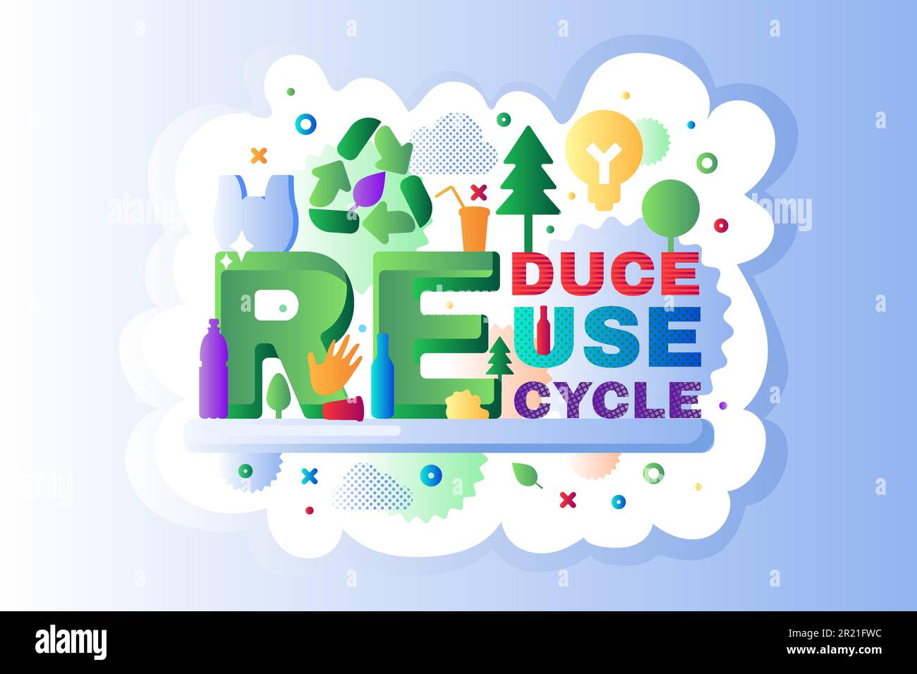 Recycle waste logo icon outline vector infographic flat elements set ... Recycle waste logo icon outline vector infographic flat elements set ...
