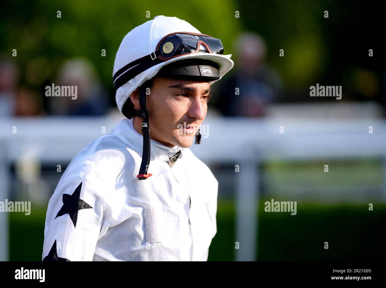 Jockey Jefferson Smith prior to competing in the Athlone Handicap at ...