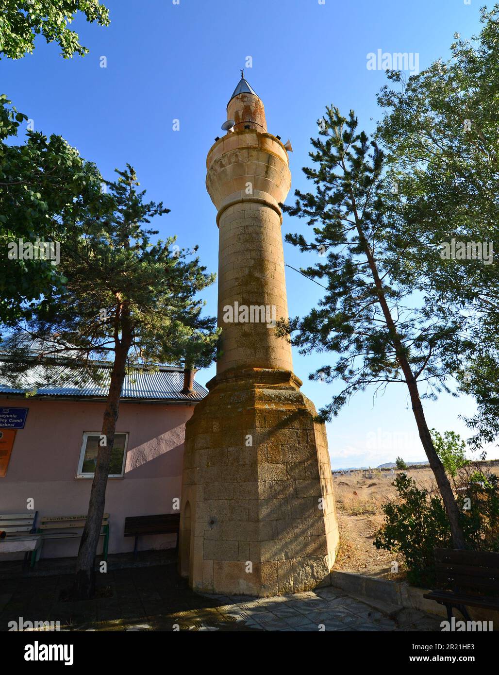 Akkoyunlu Kutlu Bey Mosque and Tomb is in Bayburt, Turkey Stock Photo ...